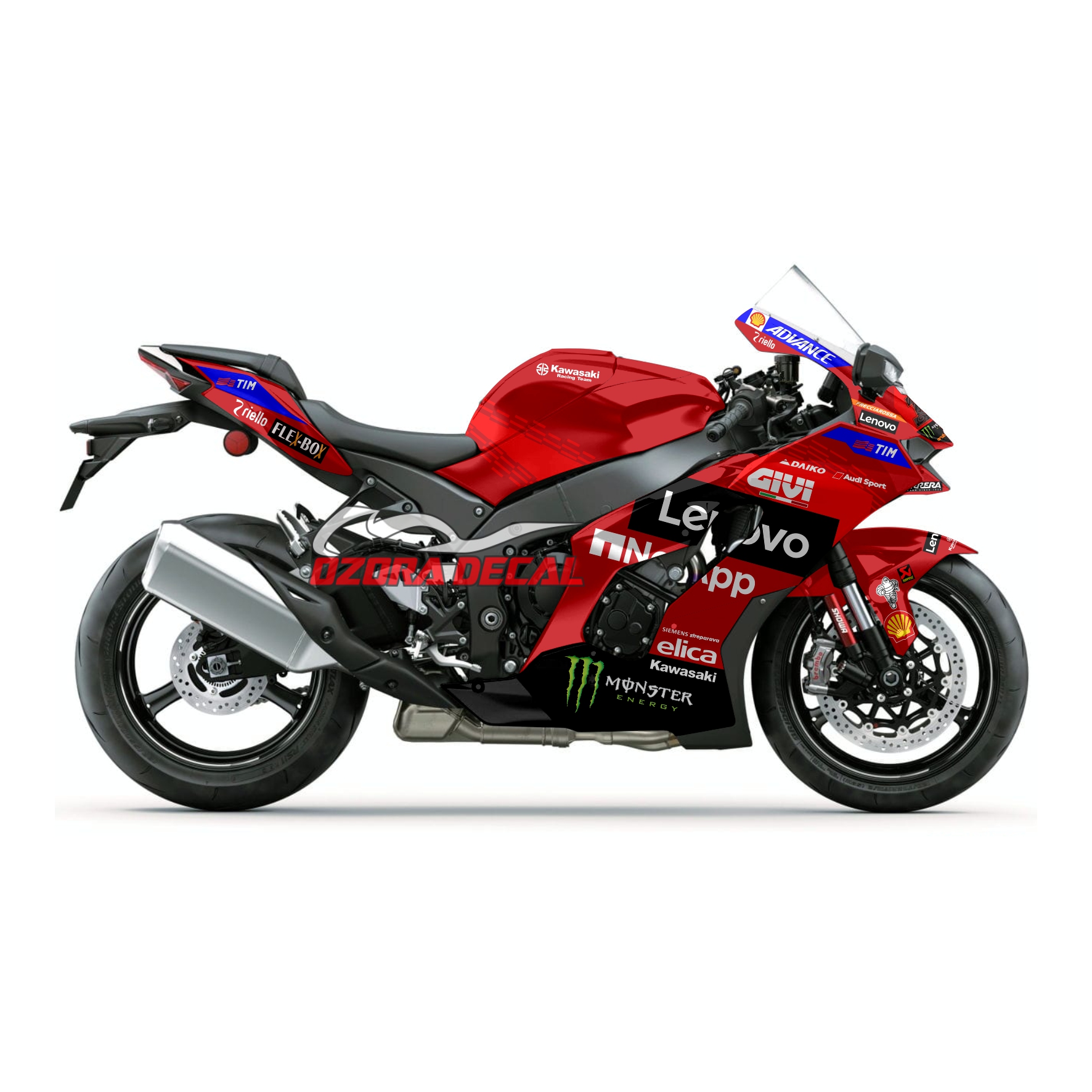 Sticker Decal Kawasaki ZX10R Livery Pecco Bagnaia – Ozora Decal